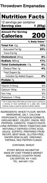 THROWDOWN EMPANADA – Chef Frank's Market